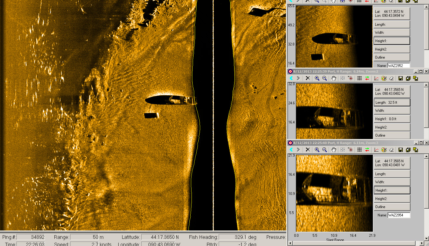 Side Scan Sonar Underwater Search For Drowned Victims